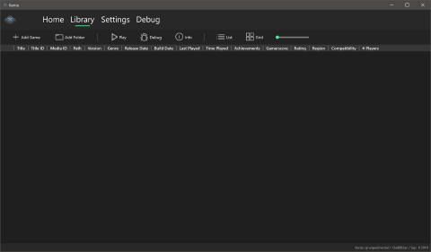 Creating a new GUI for the Xenia Emulator