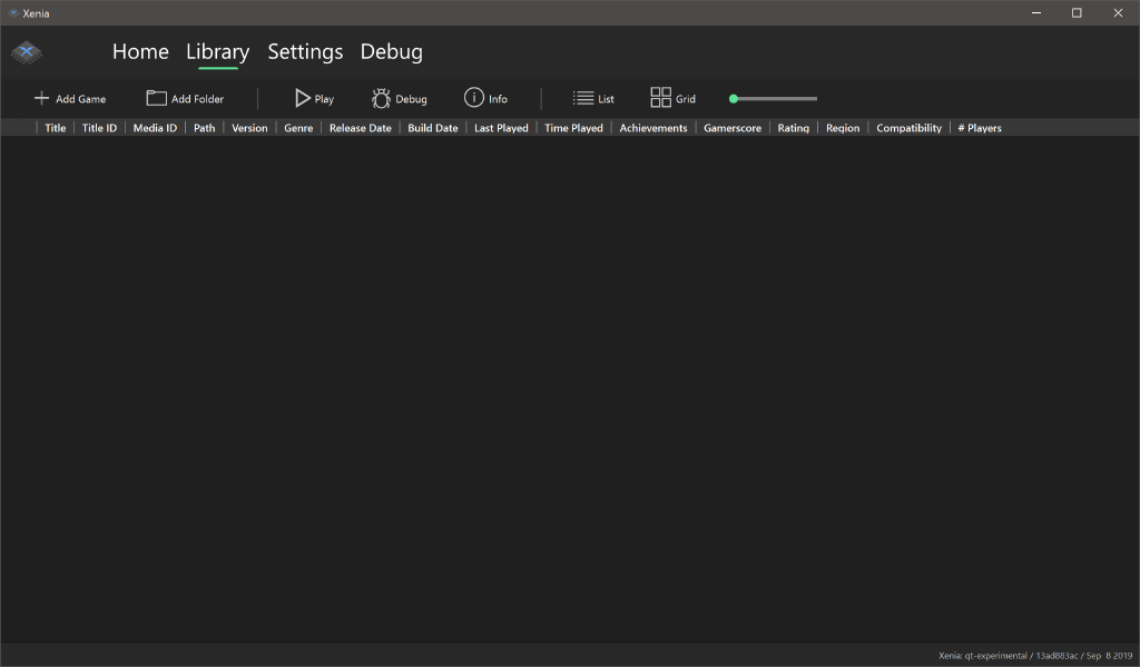 Creating a new GUI for the Xenia Emulator